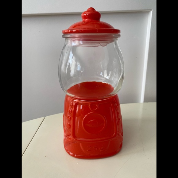 Target | Kitchen | Red Target Glass Gumball Canister Jar | Poshmark